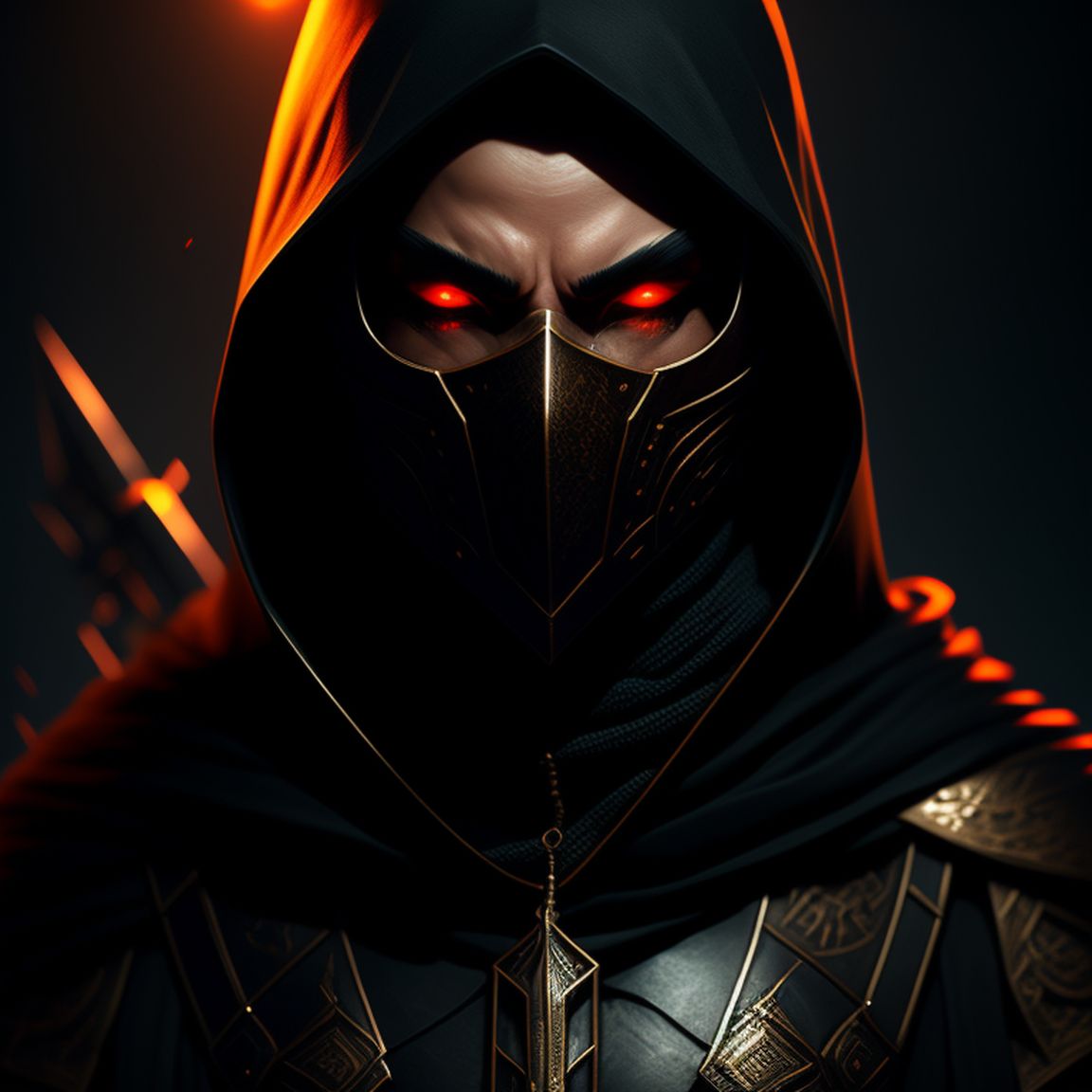 Cloaked Figure Mask