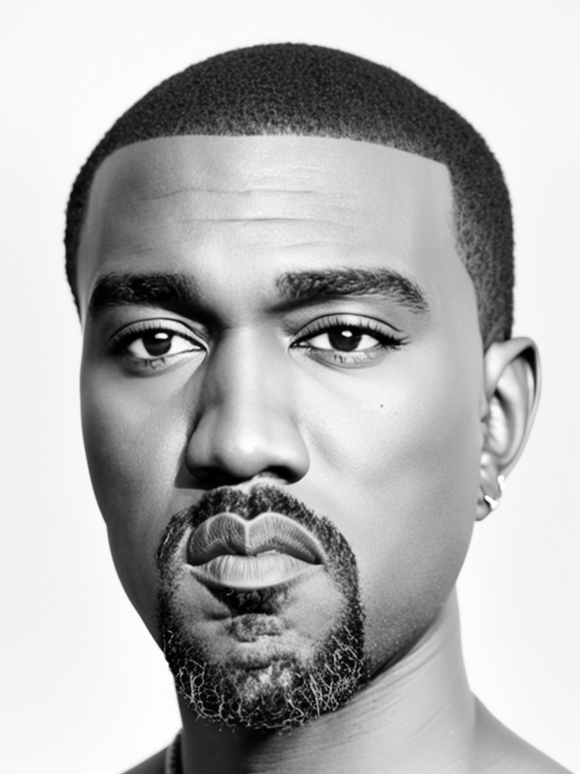 Kanye West High School Picture