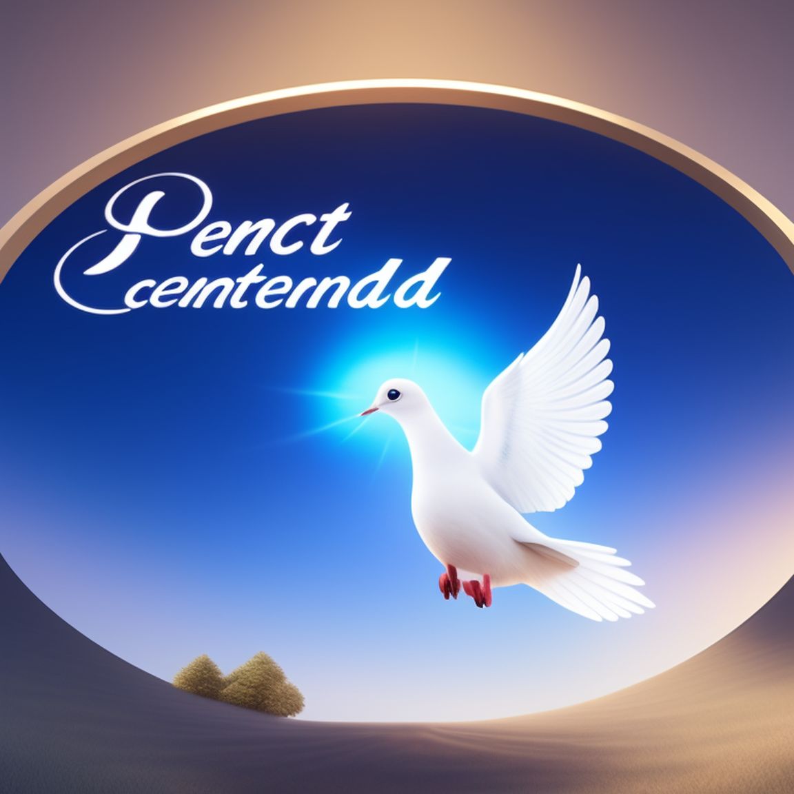 Peace Dove Flying