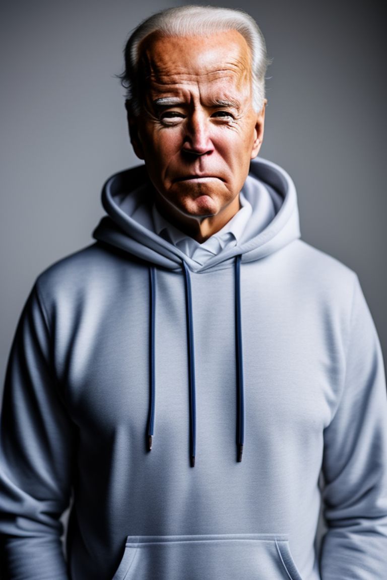stormy-finch757: Joe Biden falling asleep, modeling a white hoodie ...