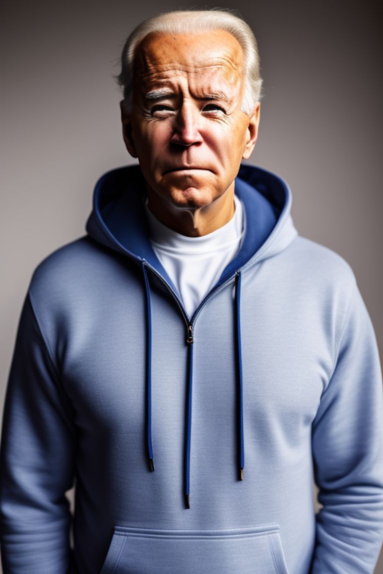 stormy-finch757: Joe Biden falling asleep, modeling a white hoodie ...