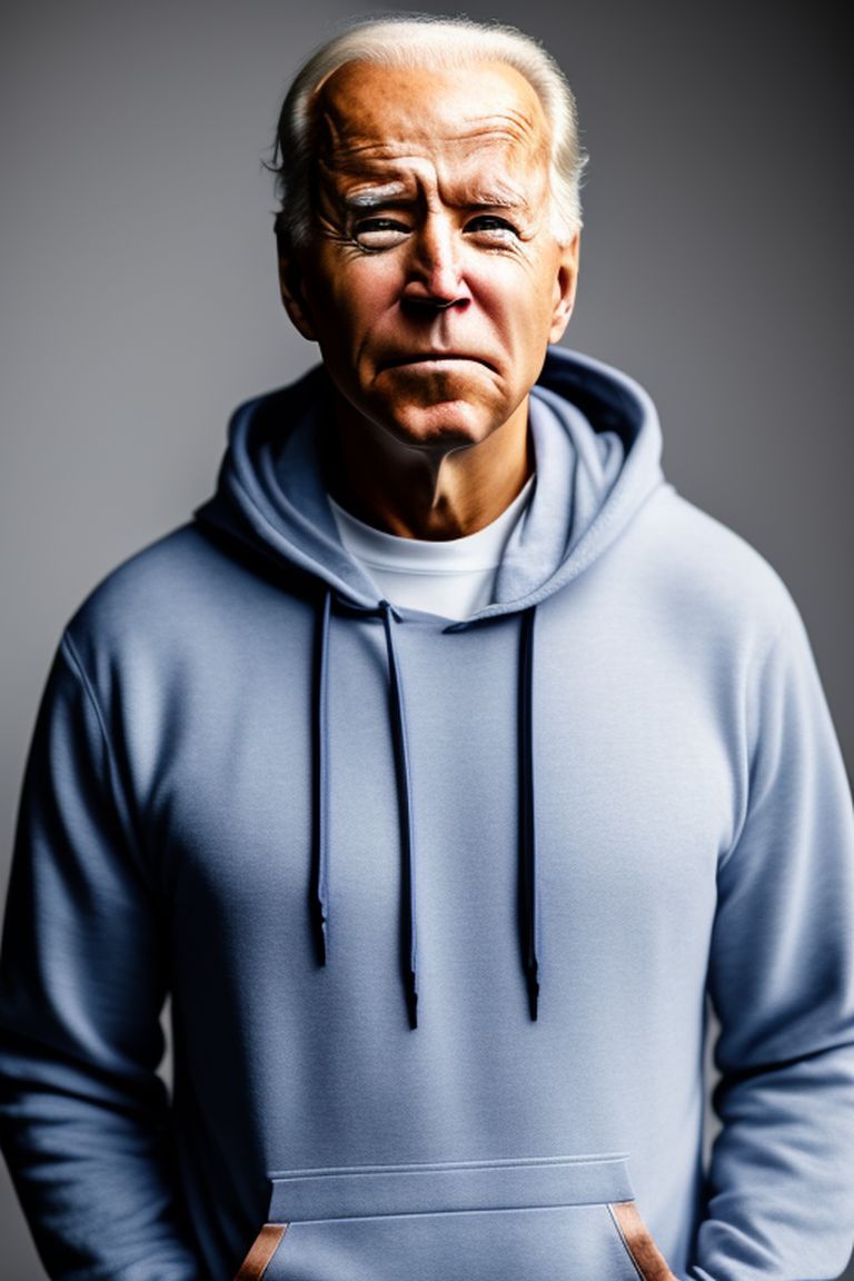 stormy-finch757: Joe Biden falling asleep, modeling a white hoodie ...