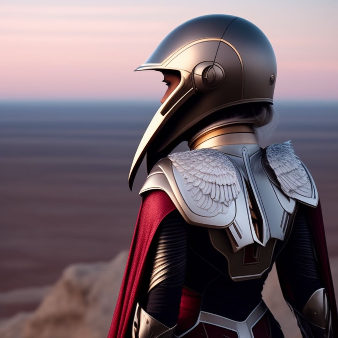 willing-eel214: As the camera pans out, we see a female figure standing ...