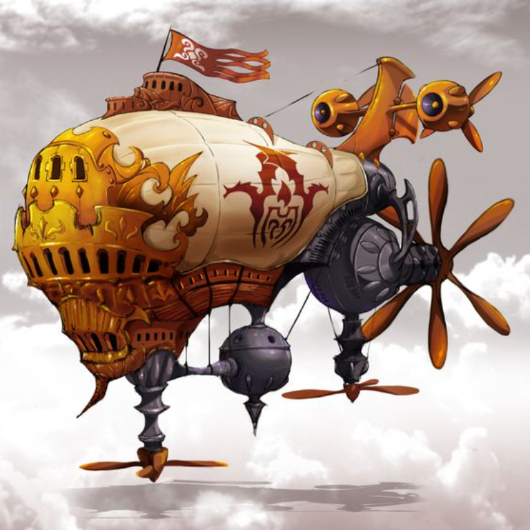 Marcos.Archanjo: Steampunk magic airship