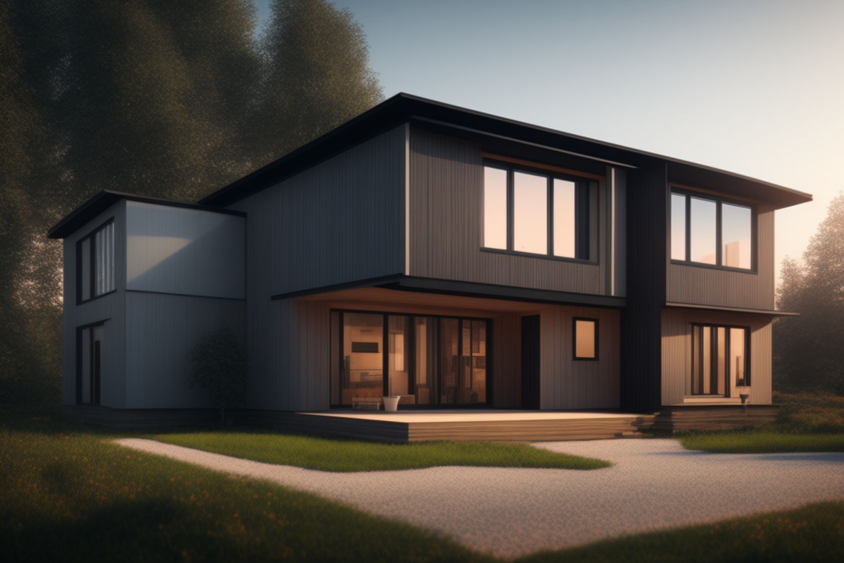 Two Point Perspective Photography House