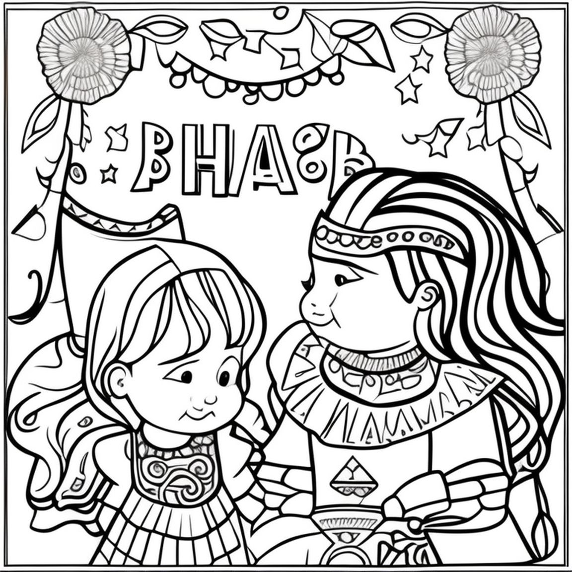 Indian Coloring Pages Preschool