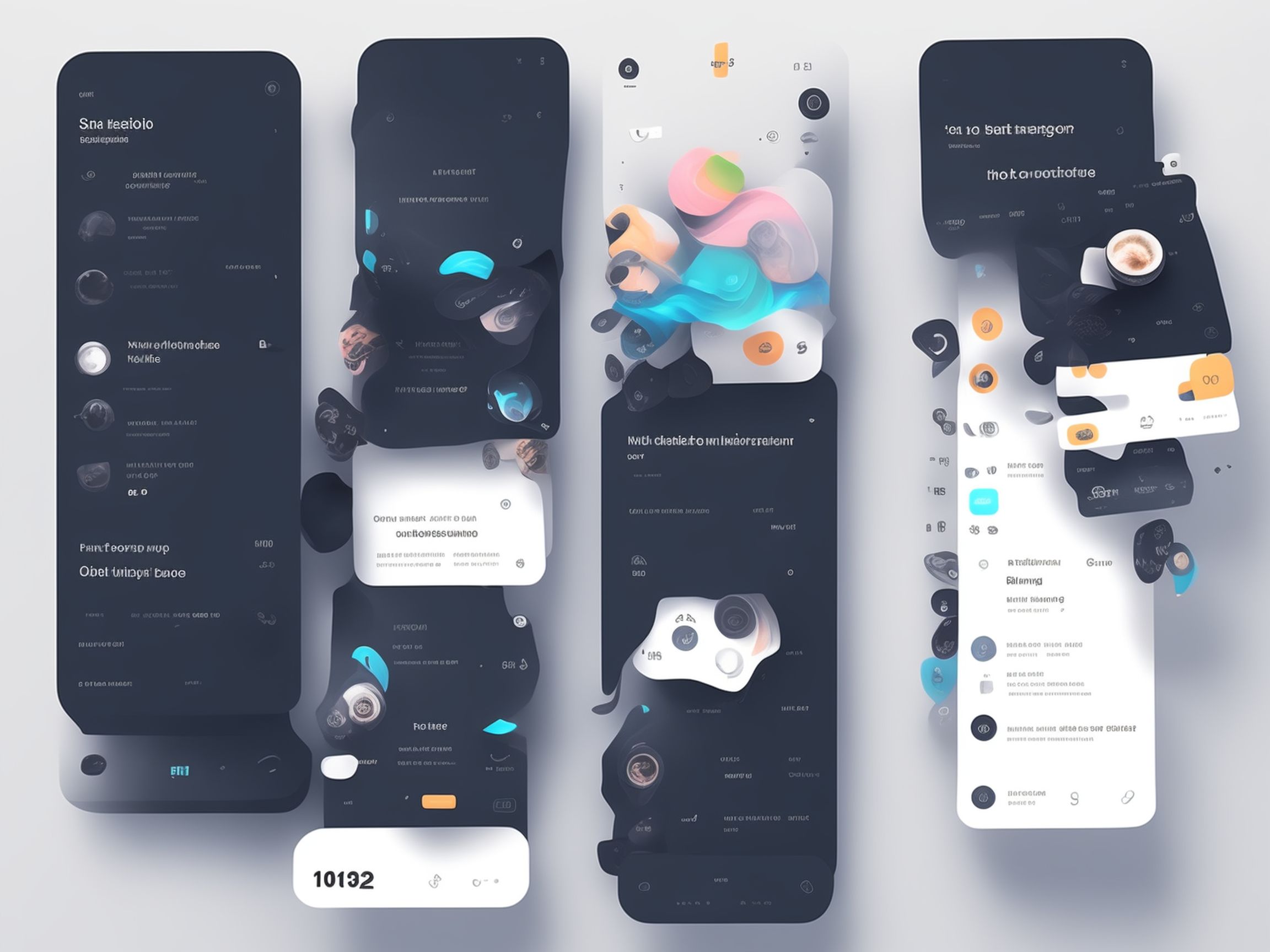 TheScarletSkies: UI UX interface design, side by side, mobile Behance ...