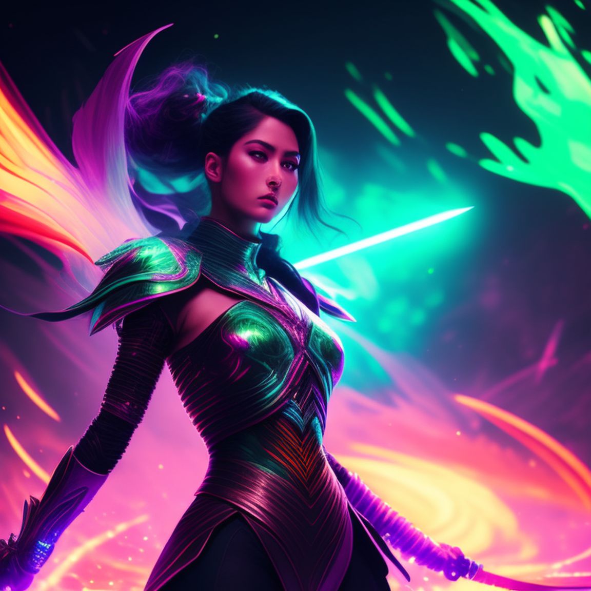 little-ape626: As the intergalactic battle raged on, a lone female ...