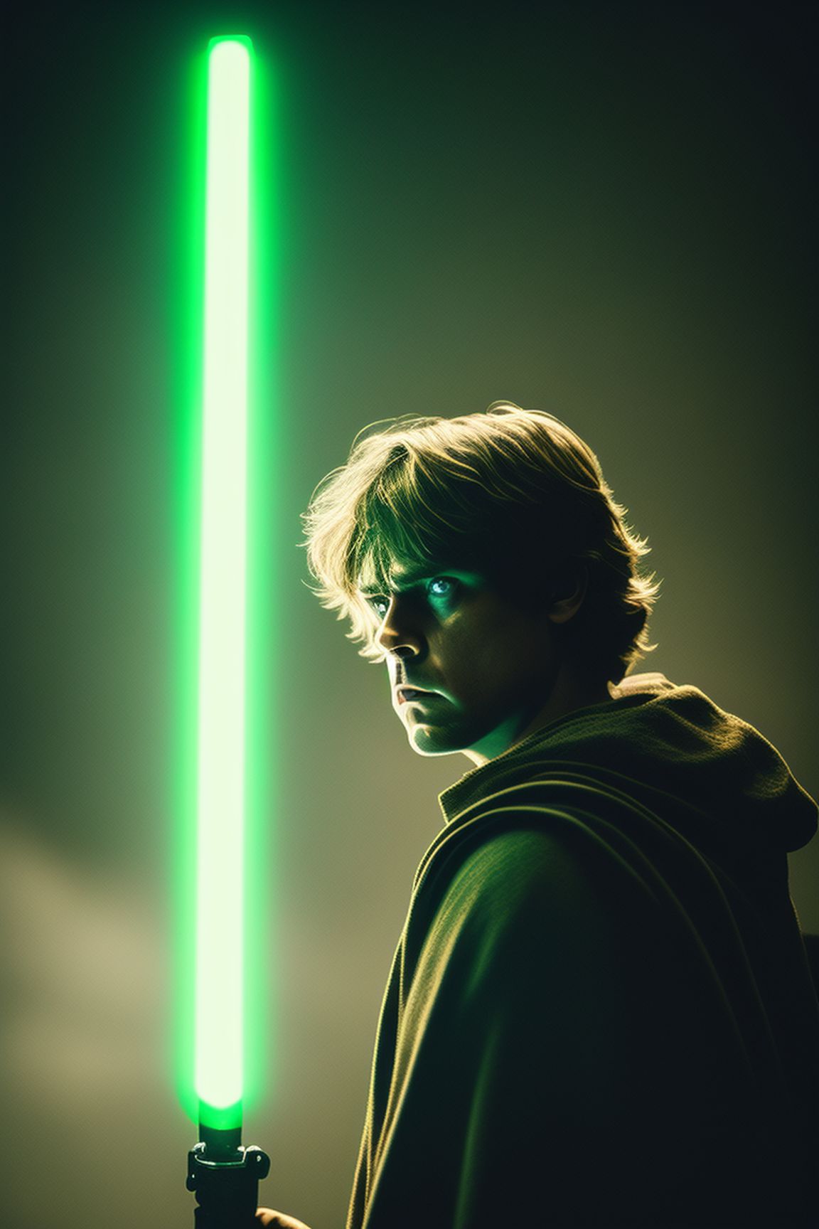 Luke Skywalker Green Lightsaber