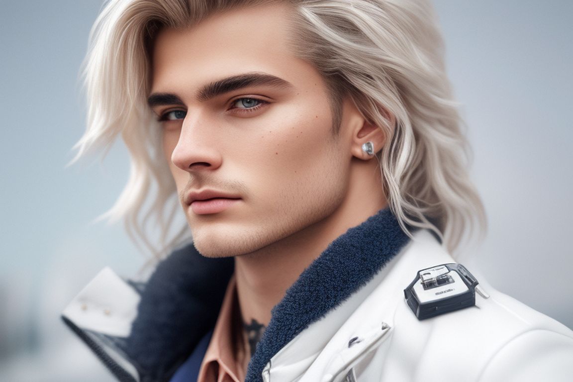 Male Models With White Hair