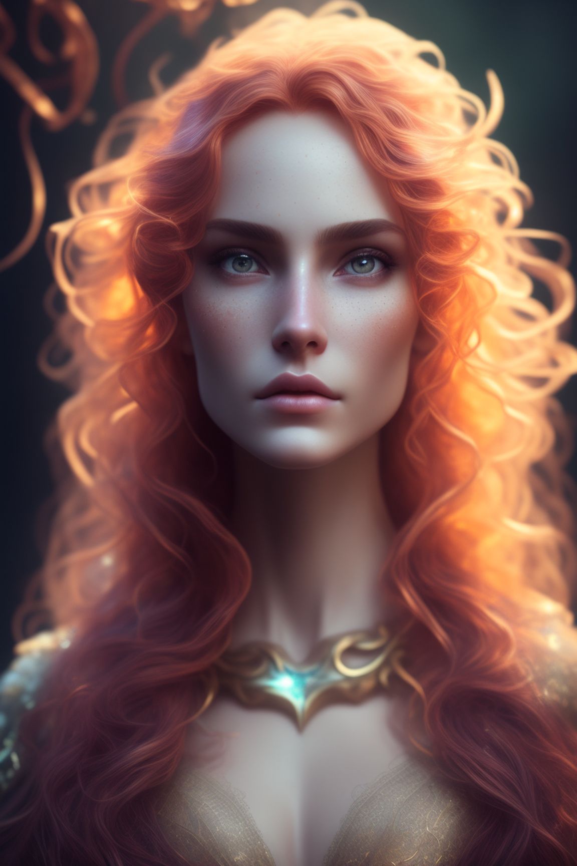 Enchantress: young adult elf woman, stunning, attractive, beautiful ...