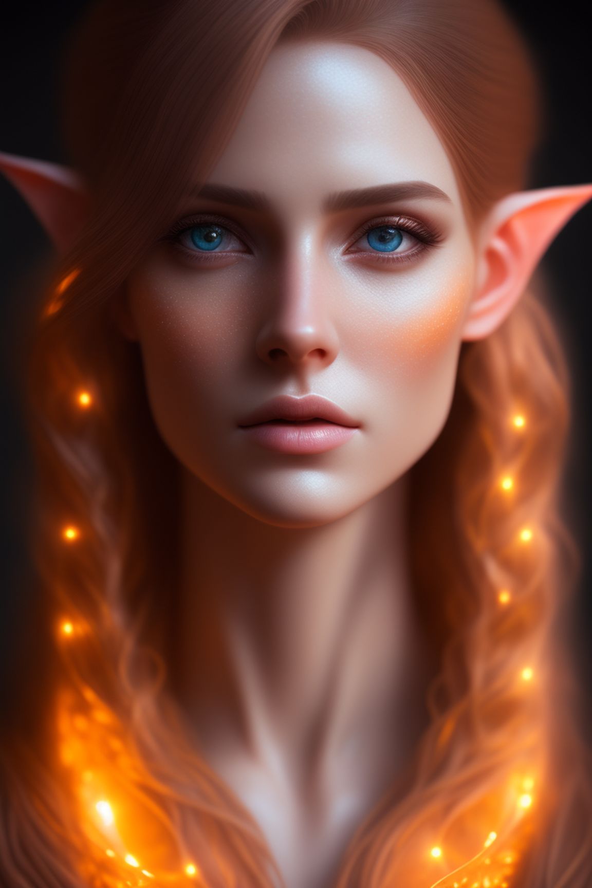 Enchantress: young adult elf woman, stunning, attractive, beautiful ...