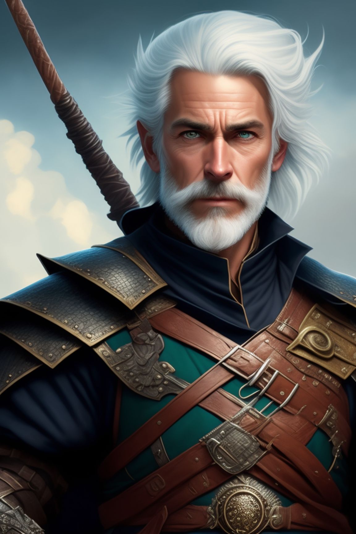 amusing-slug623: Older Male Dragon Rider Ranger. He has blue dragon ...