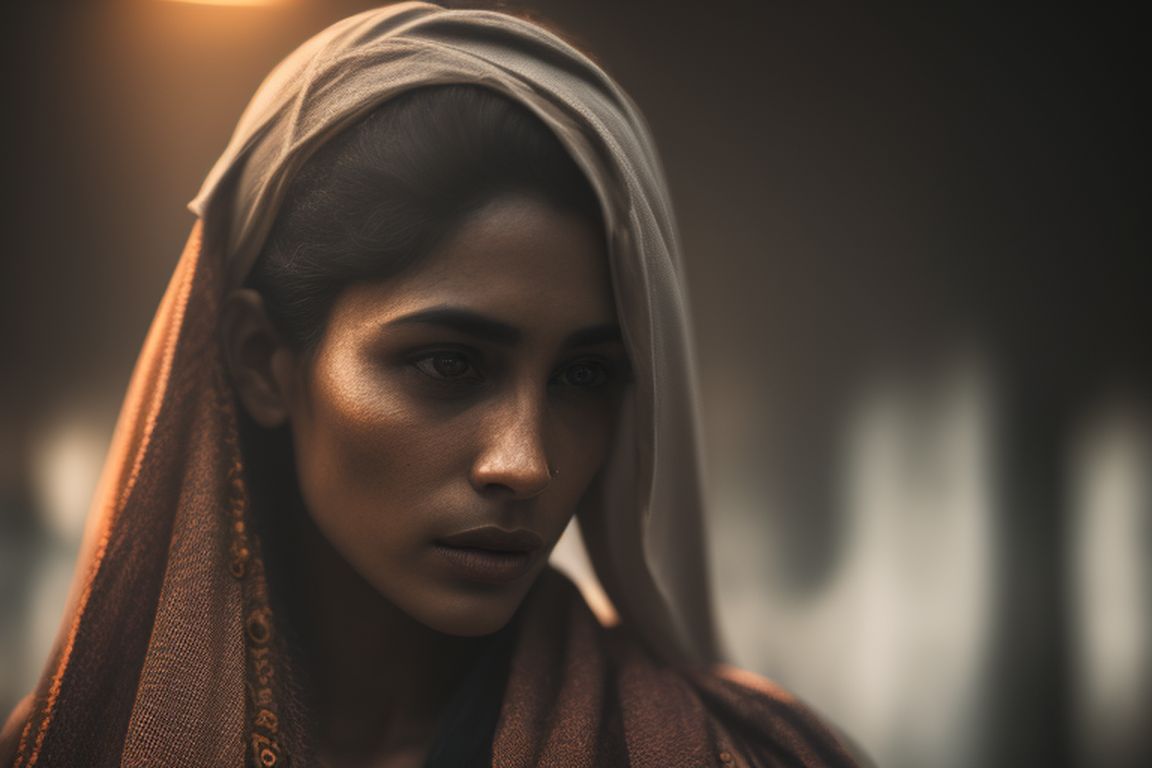 exalted-goat618: a photorealistic portrait of a stunningly beautiful ...