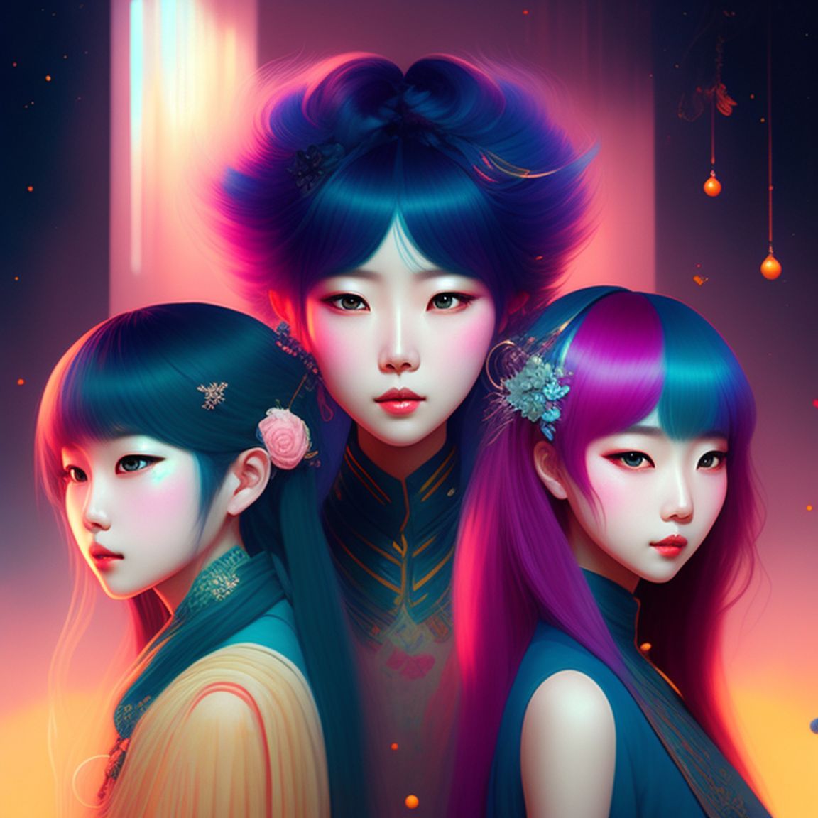 _TaseAnxa_07: J Pop group with colorful hair