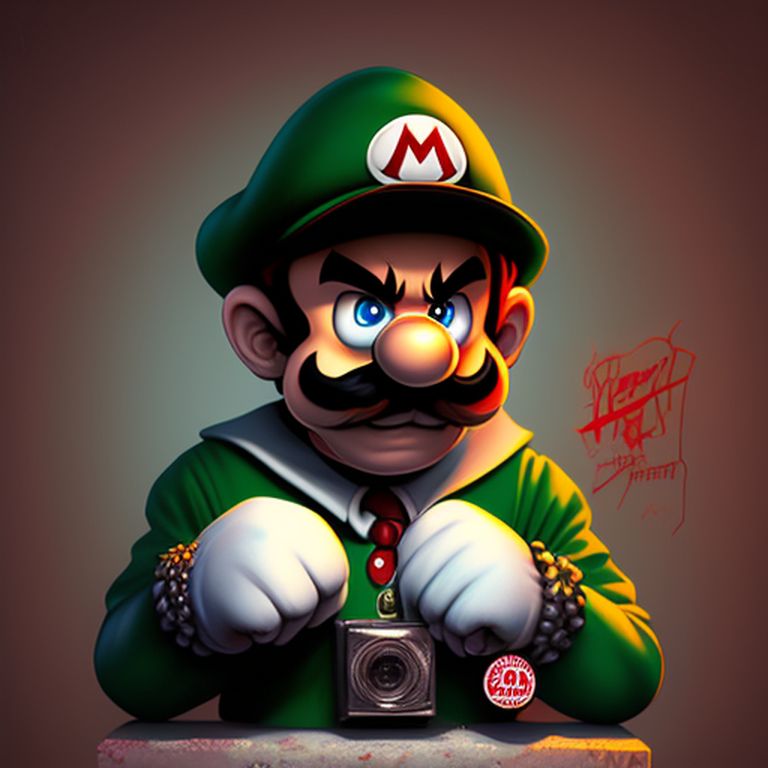 Gangster Mario Wallpaper