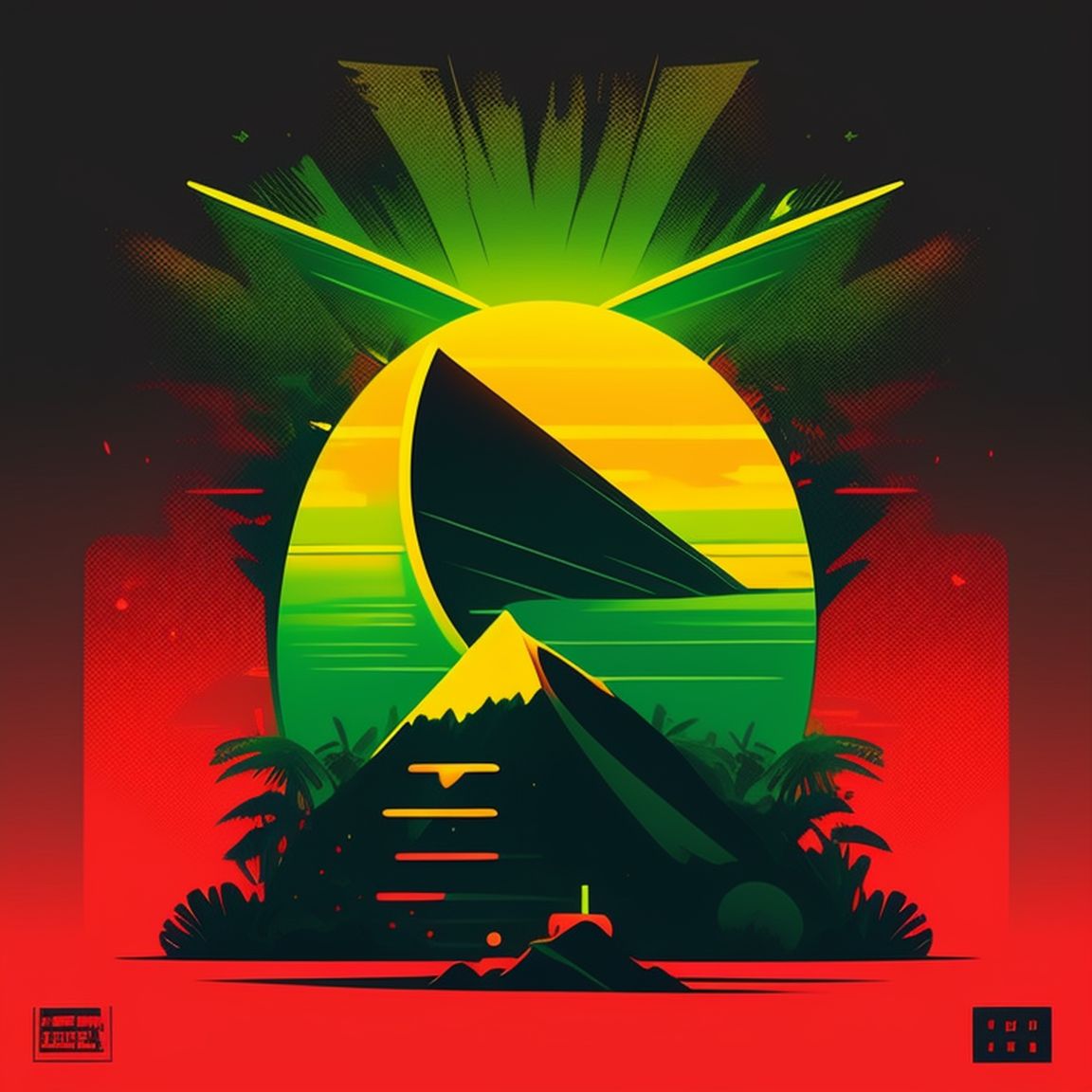 The Green Reggae Logos