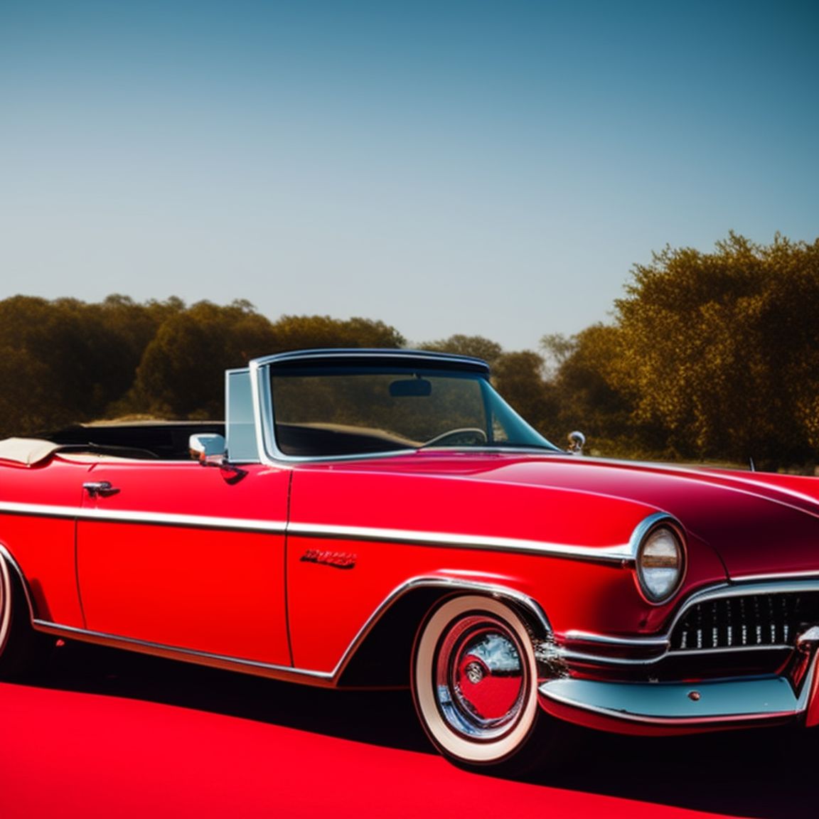 Old Red Convertible