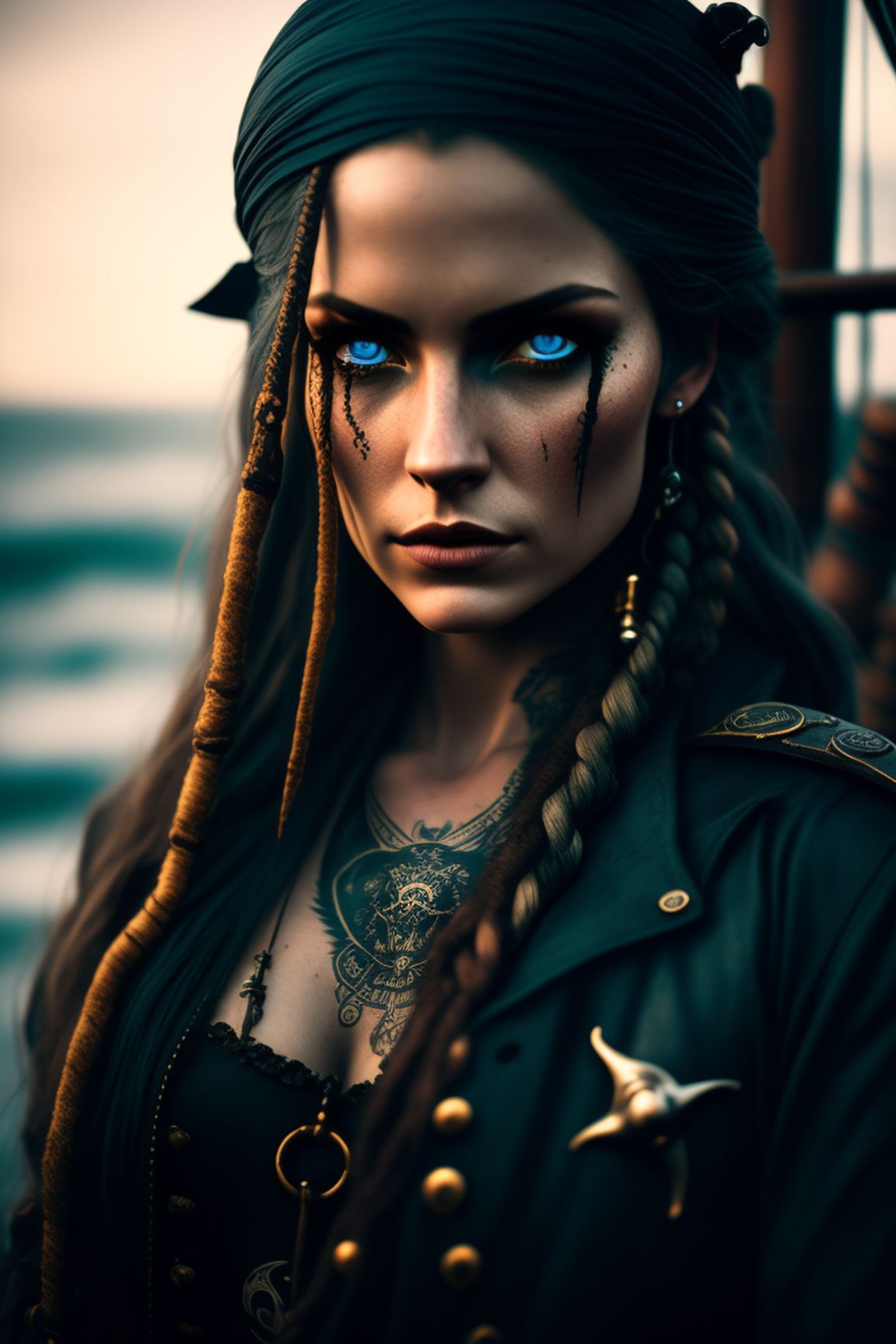 Female Pirate Makeup And Hair
