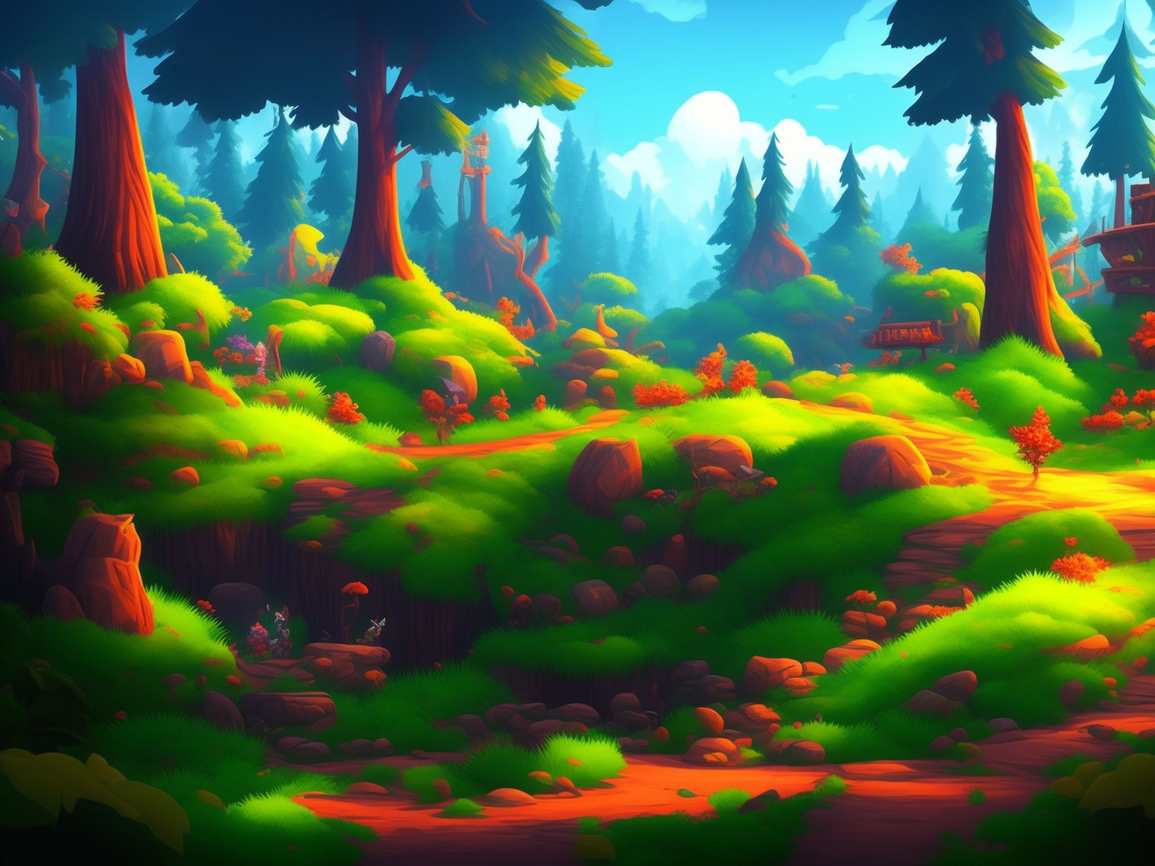 Animated Forest 2d