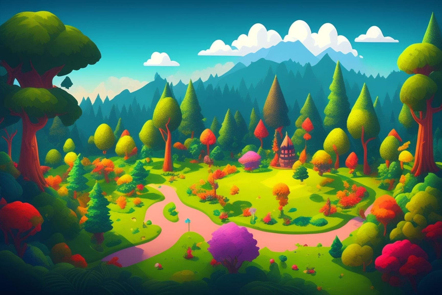Animated Forest 2d
