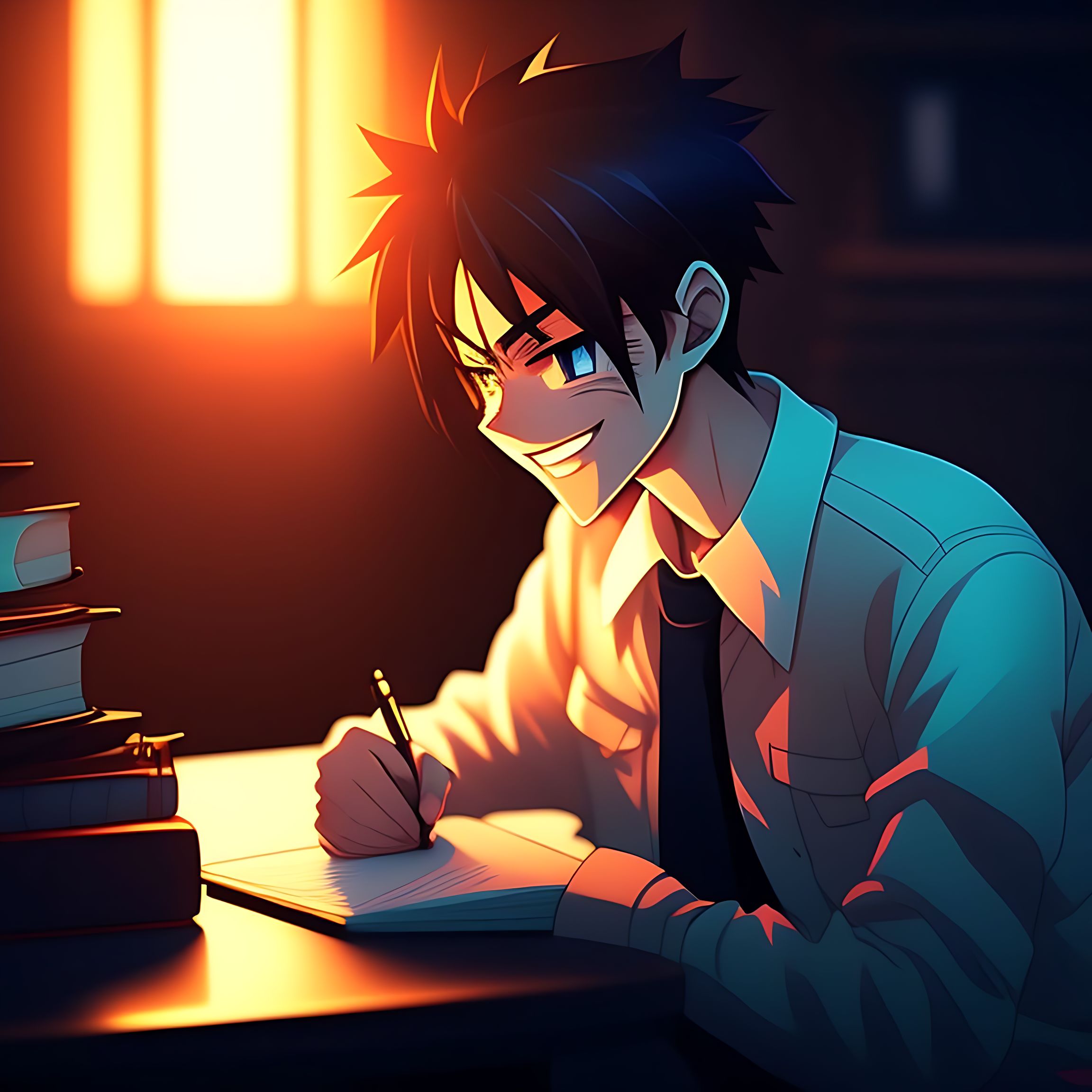 Anime Evil Grin