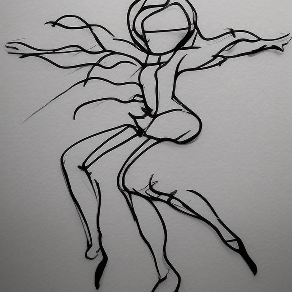 Artist Drawing Girl Face And Body Leg Feet
