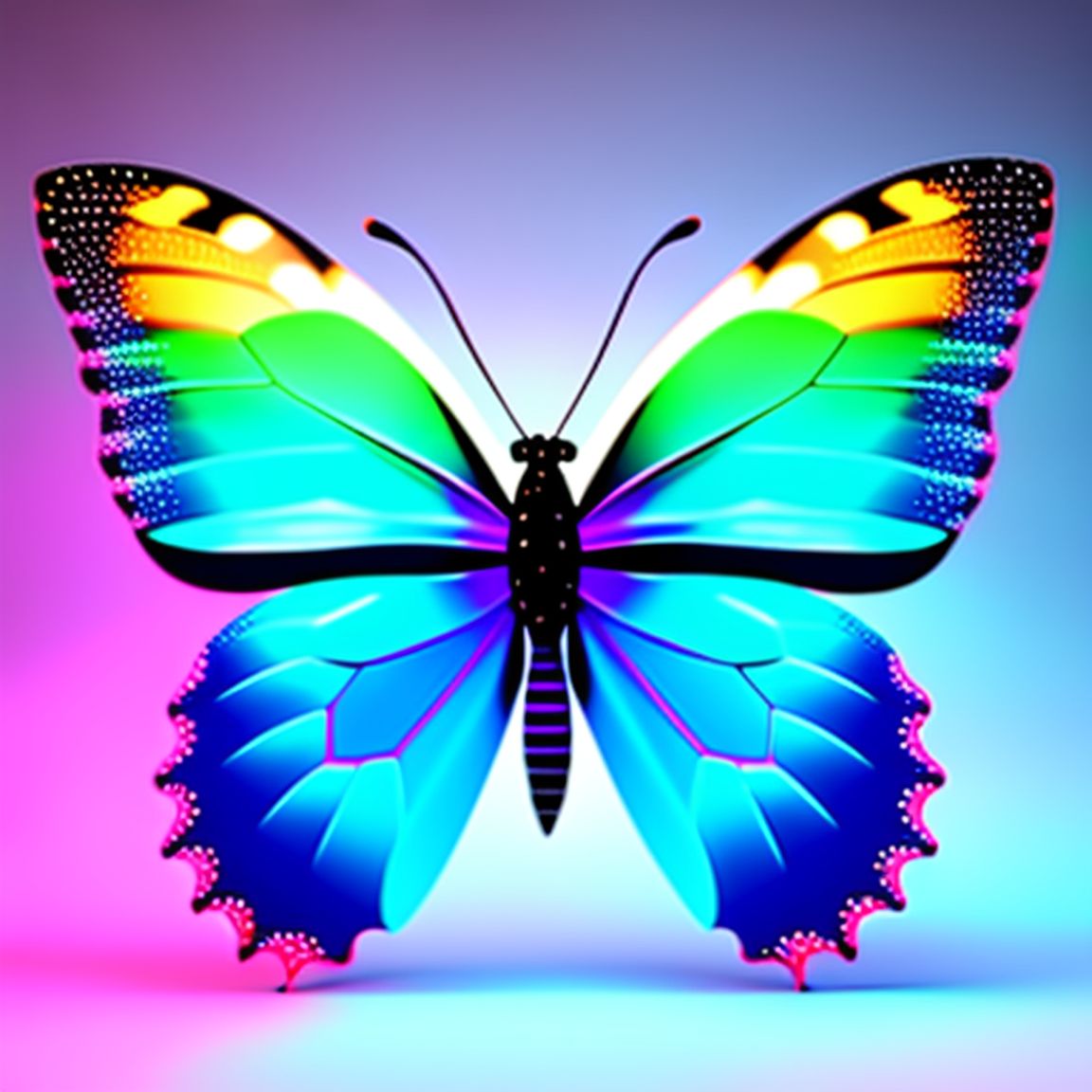 Beautiful Colorful Butterflies Wallpaper