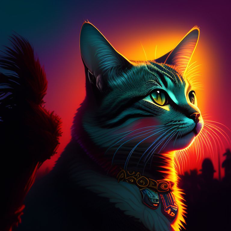 noted-baboon739: Create an impactful drawing inspired by cats. The ...