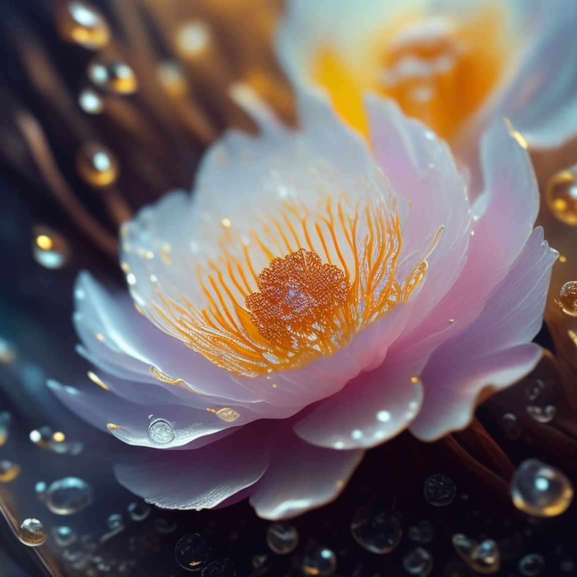 moral-turtle525: strybk, a close up luminous translucent almond ...