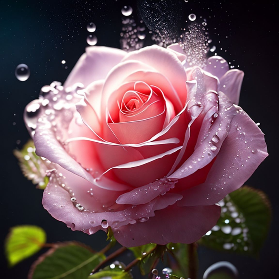 moral-turtle525: A rose, amazingly fluid, detailed, 3d fractals, light ...