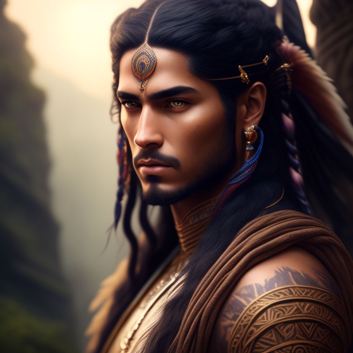low-gnu755: Native American, man, young adult, stunning, attractive ...