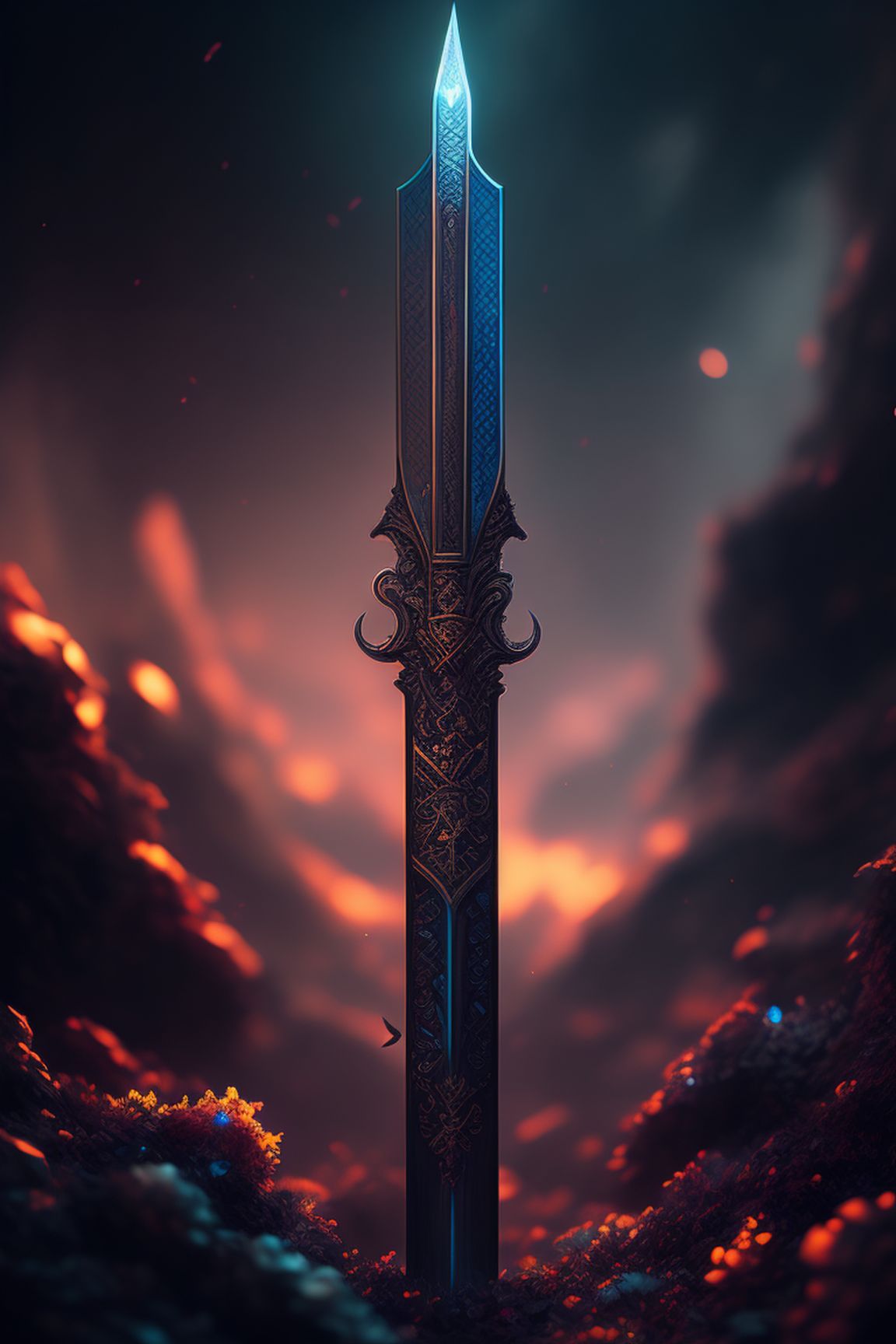 genuine-ram207: Sword stuck inside the earth