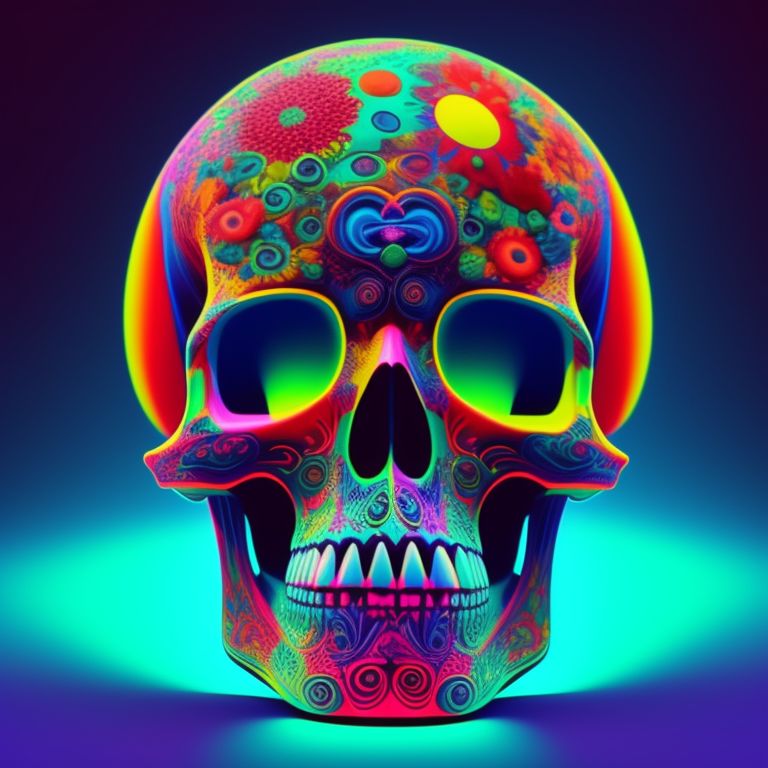 cruel-beaver922: Trippy and surreal, Bold and colorful, Close-up, A ...