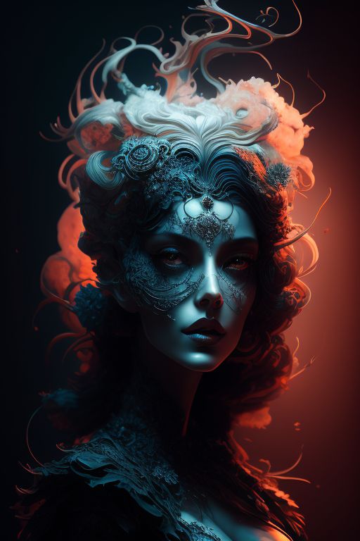 rude-newt301: super detailed art photo of a beautiful woman lich ...