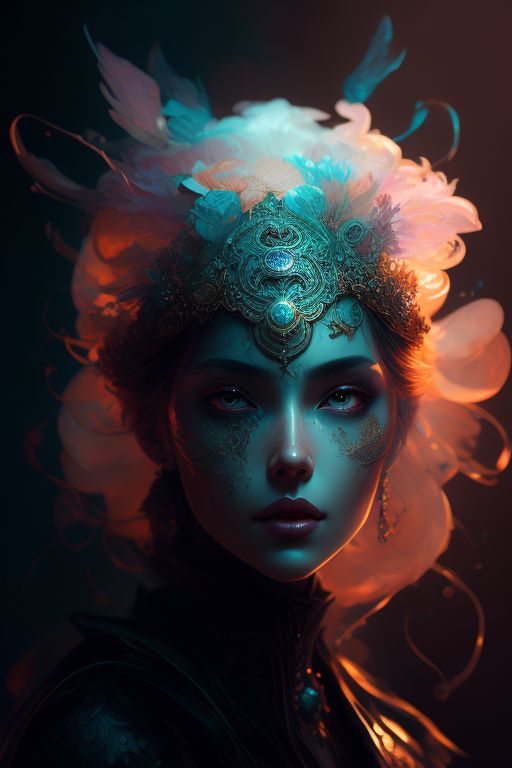 rude-newt301: super detailed art photo of a beautiful woman lich ...