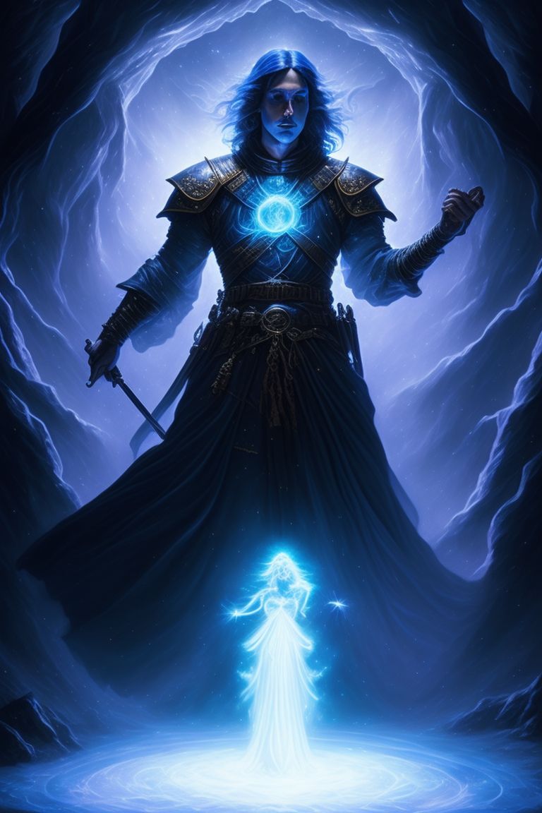 632Mhz: A body experiencing astral projection glowing blue aura in a ...