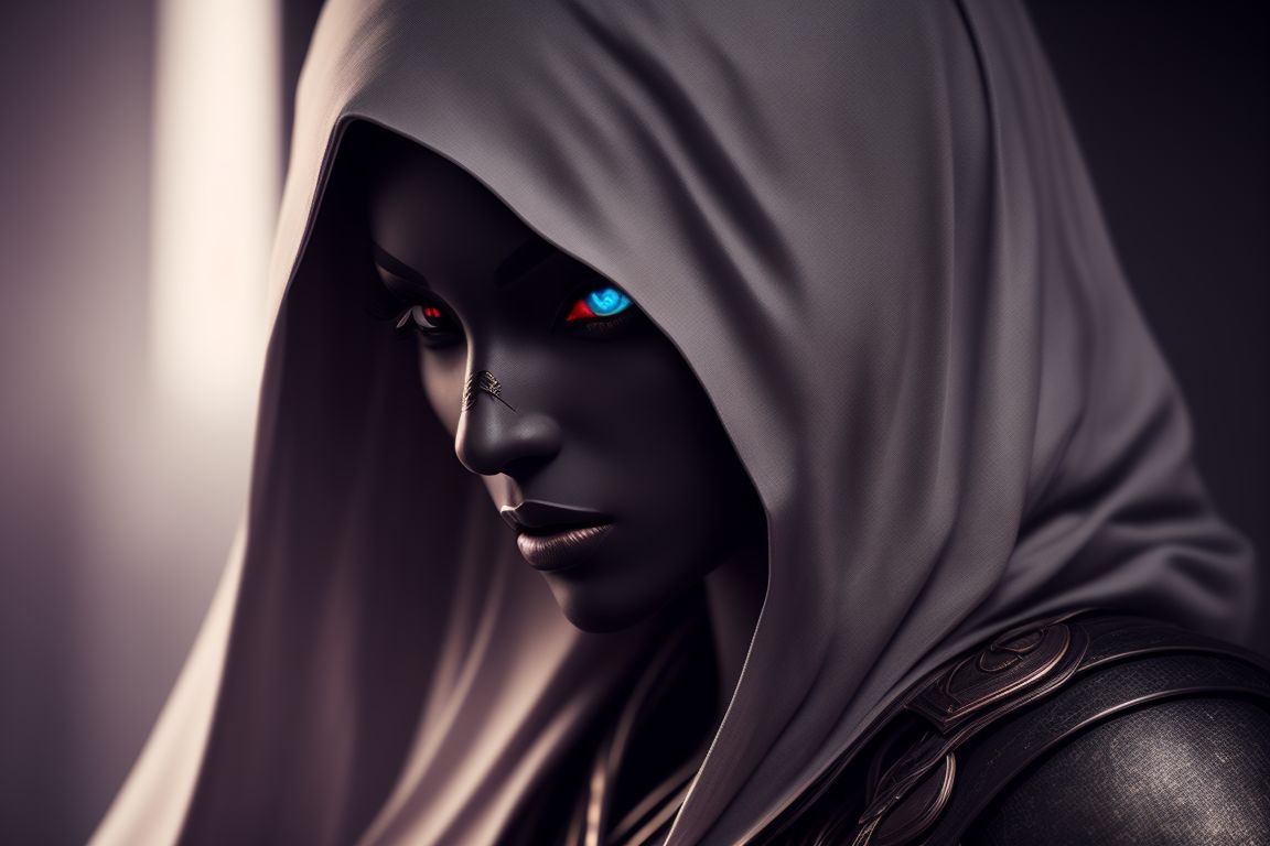 Female Hooded Drow Assassin