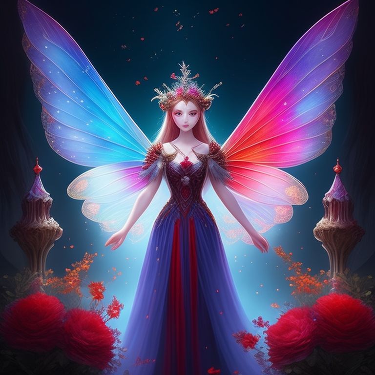 Red Fairy Wallpaper