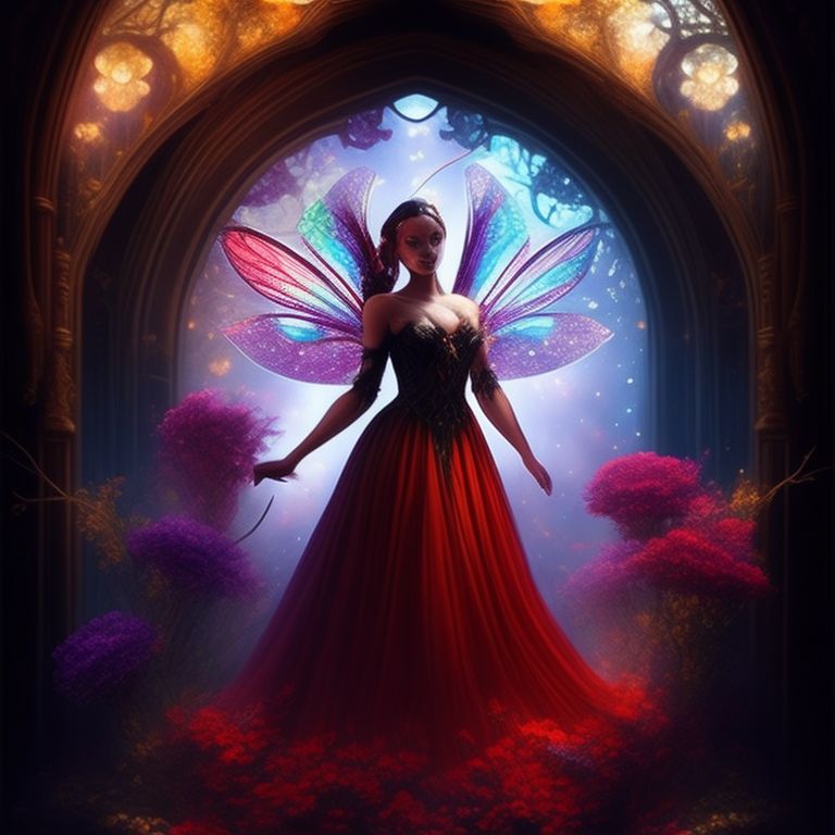 Red Fairy Wallpaper