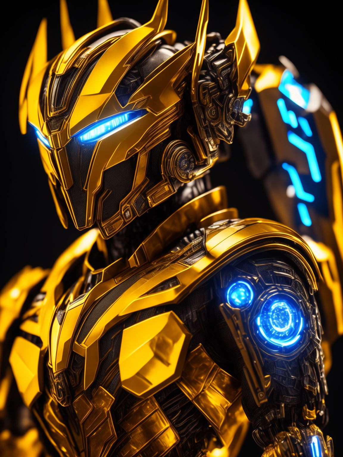 Transformers Bumblebee Face Drawing