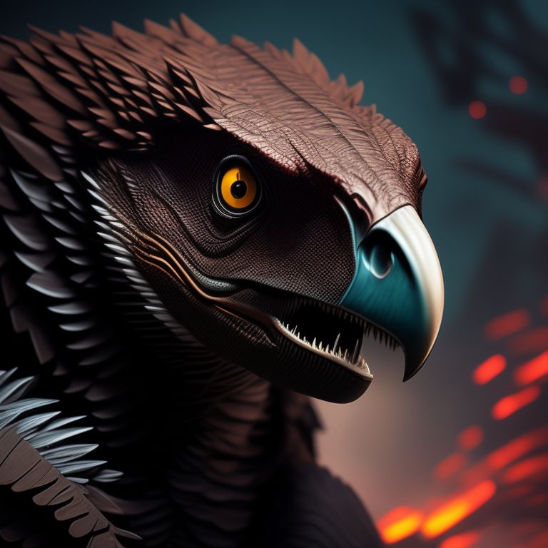 Andragon: animated raptor