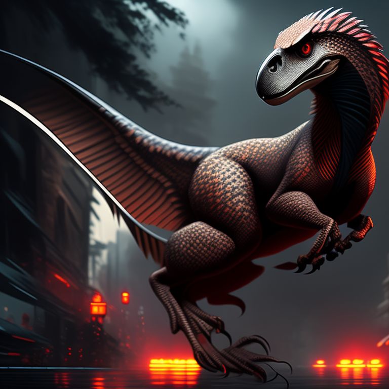 Andragon: animated raptor
