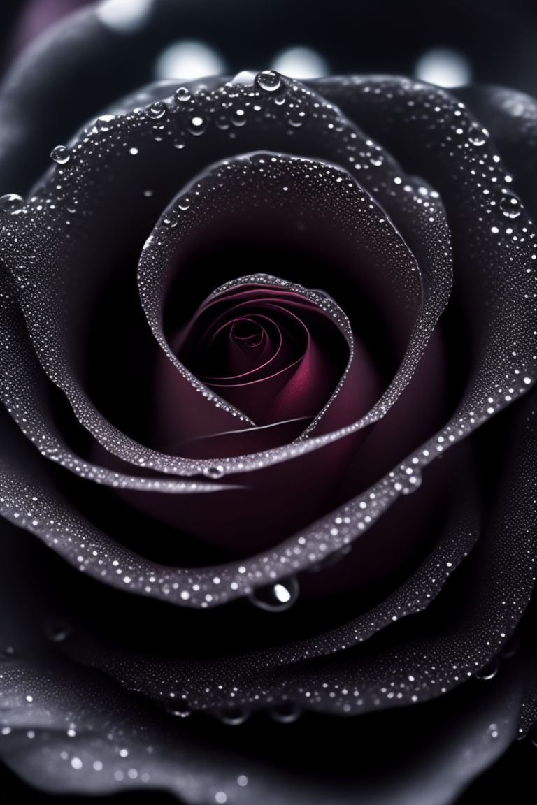 lazy-salmon435: Black rose, amazingly fluid, detailed, 3d fractals ...