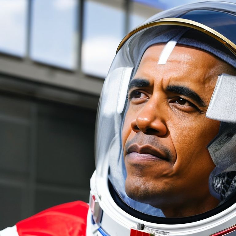 Barack Obama In A Space Suit