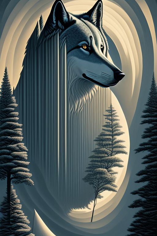 smoggy-gnu592: There Is a Timber wolf ,Lurking In The Darkness, Of My ...