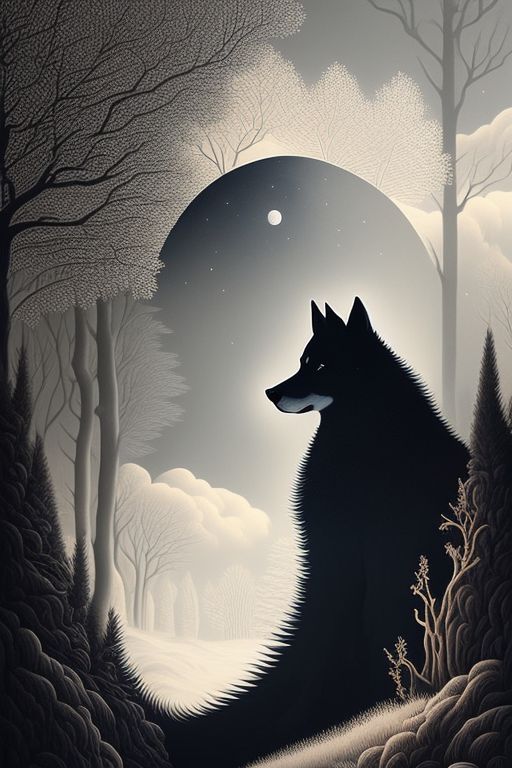 smoggy-gnu592: There Is a Timber wolf ,Lurking In The Darkness, Of My ...
