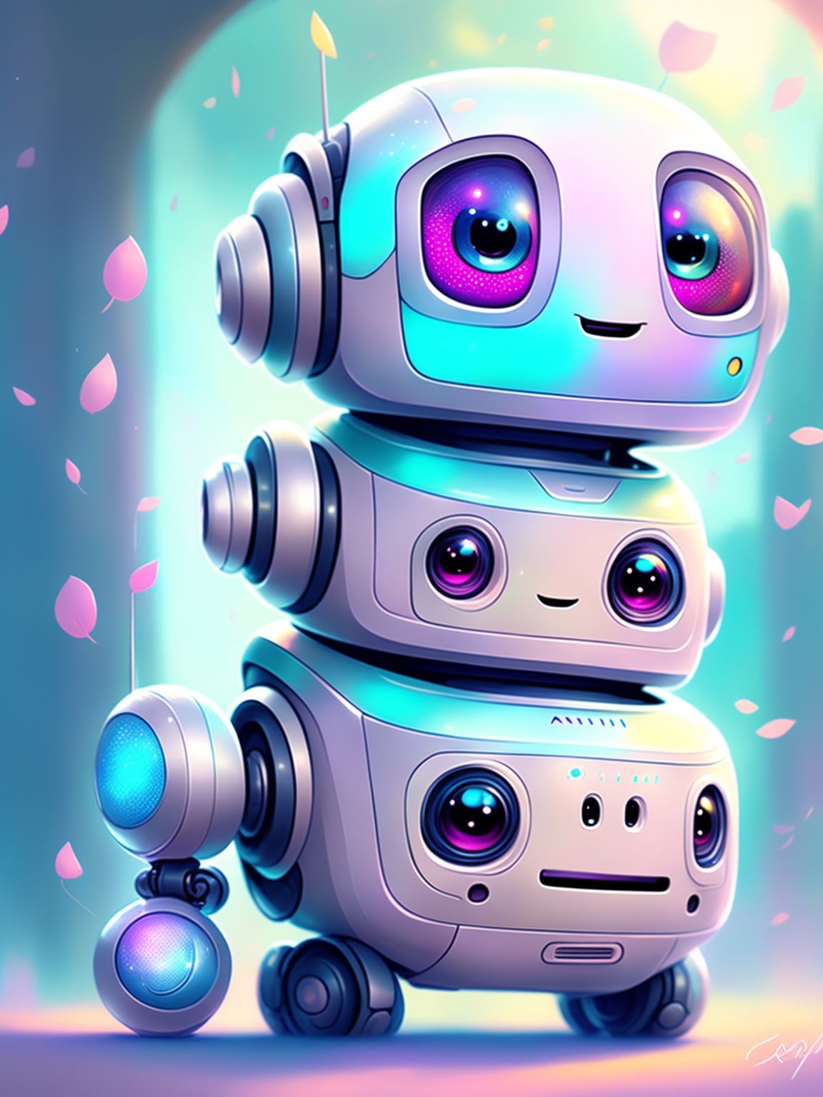Cute Robot Wallpaper