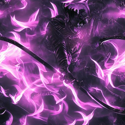Dark Grim Reaper Wallpaper Purple