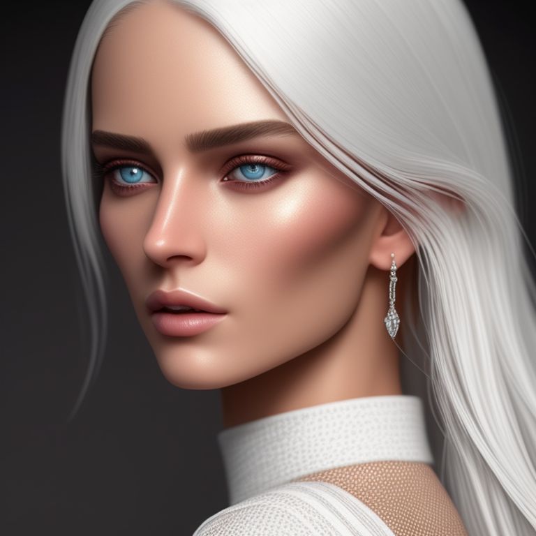 Cris: goddess cute beautiful white hair shining glare flare white light ...